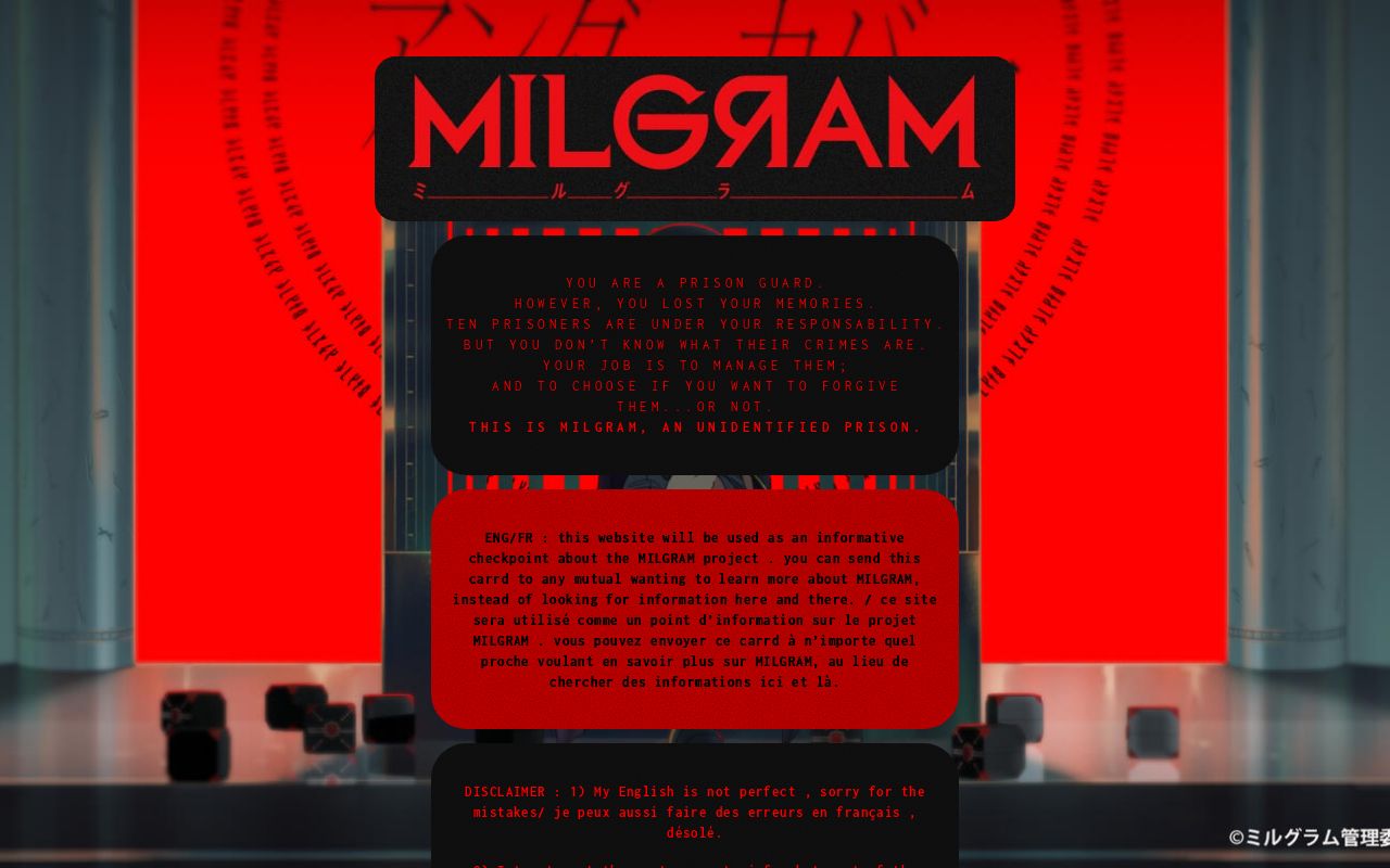 MILGRAM/ENG/FR